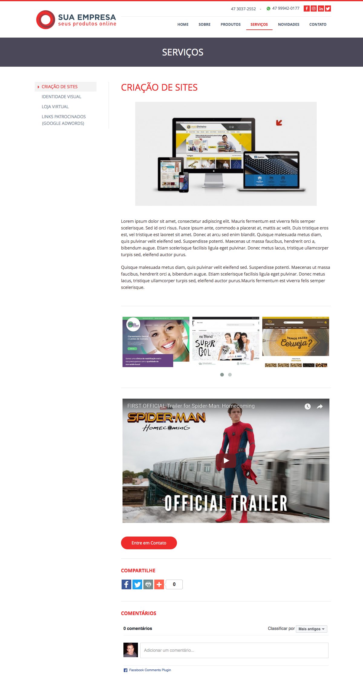 Novo Site Pronto - Certoweb Agência Digital